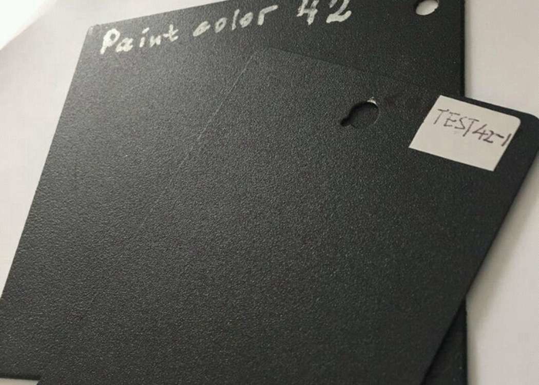 কালো রঙ স্যান্ডি গুঁড়া আবরণ, টেক্সচার ইলেক্ট্রোস্ট্যাটিক স্প্রে পাউডার লেপ